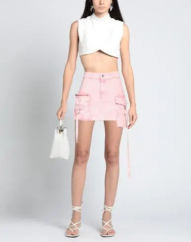 VICOLO Denim Mini Skirt - Pink