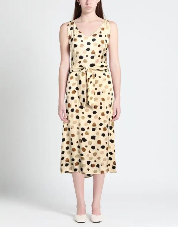 MANILA GRACE Midi Flared Dress