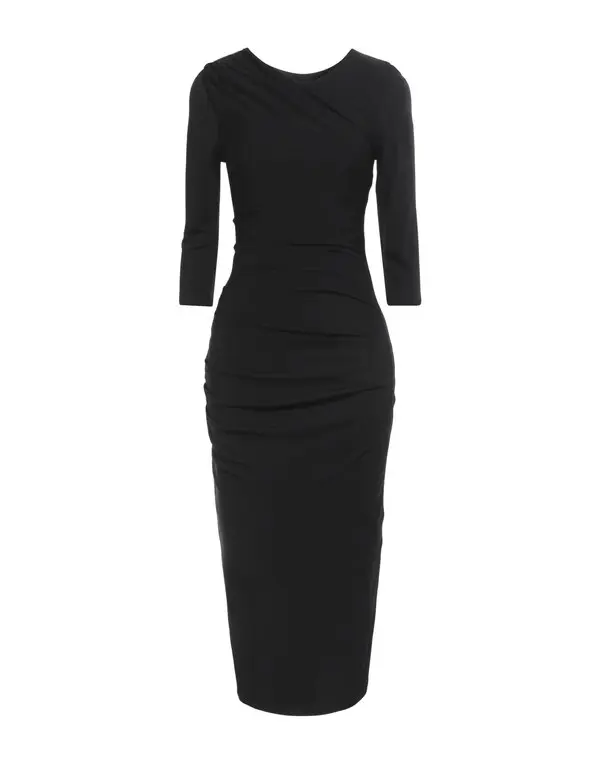 Armani Exchange Midi Bodycon Dress In Black - 31% Off | Editorialist