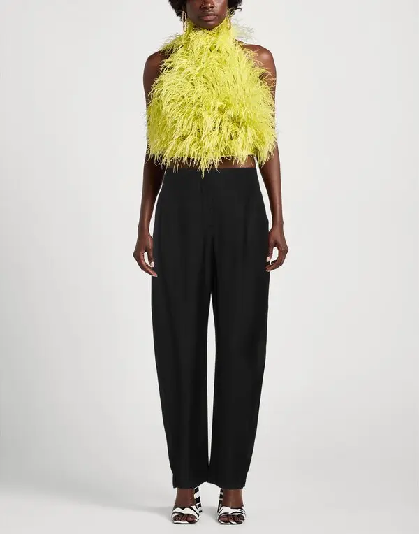 Emporio Armani Tapered Virgin Wool Blend Trousers