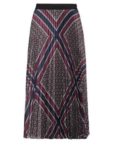 Sandro Pleated Midi Skirt - Blue