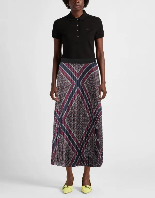 Sandro Pleated Midi Skirt - Blue