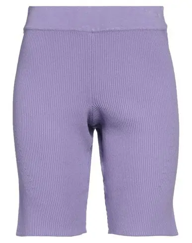 VICOLO Knitted High-waisted Shorts - Purple