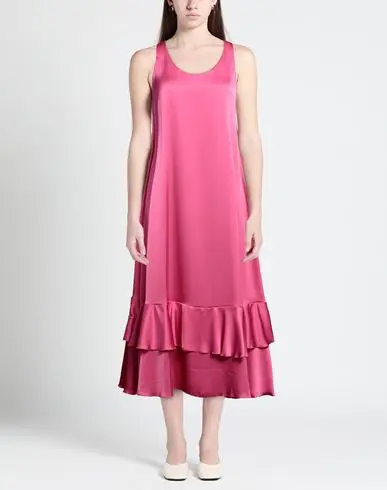 Liu Jo Midi Flared Satin Dress