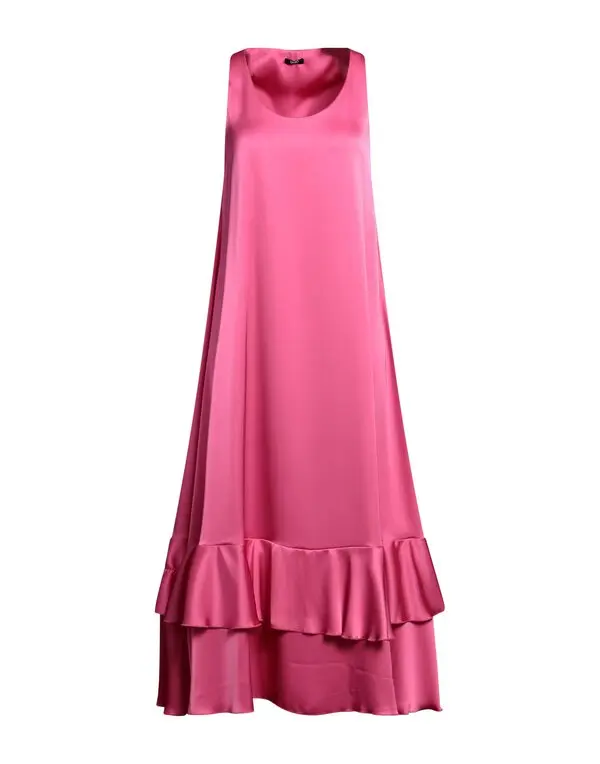 Liu Jo Midi Flared Satin Dress