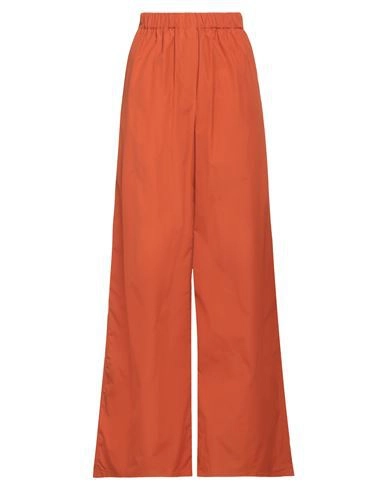 Max Mara Cotton Wide-leg Pants - Rust