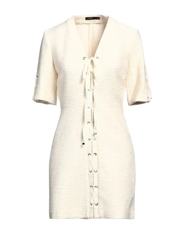 Maje Mini Flared Tweed Dress