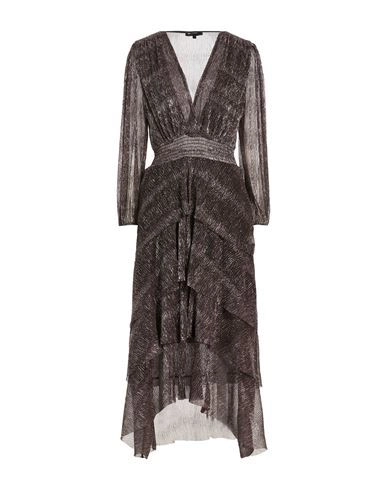 Maje Metallic Maxi Dress - Brown