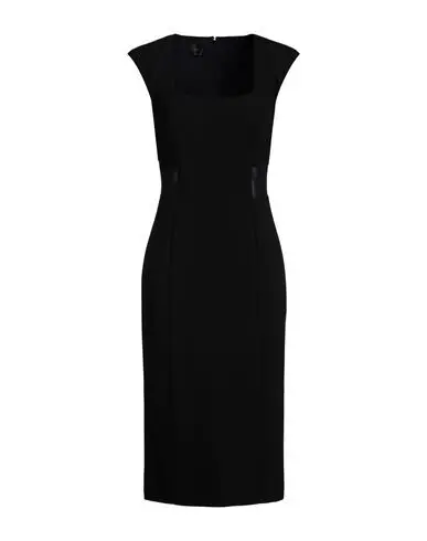 Pinko Midi Bodycon Dress With Tulle Trim