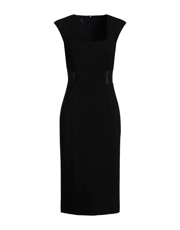 Pinko Midi Bodycon Dress With Tulle Trim