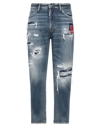 Dsquared2 Cotton Denim Tapered Jeans - Blue