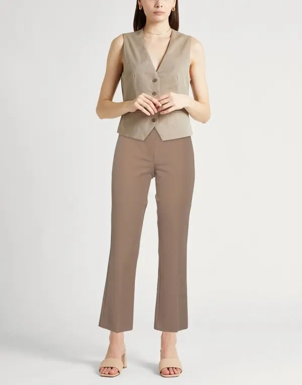 Max Mara Bootcut Viscose And Cotton Blend Trousers