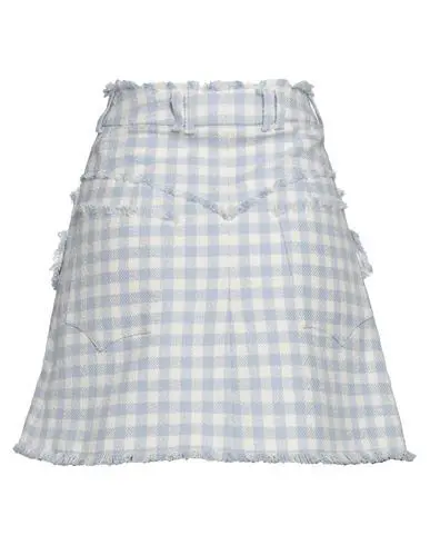 Balmain Checked Cotton Blend Mini Skirt