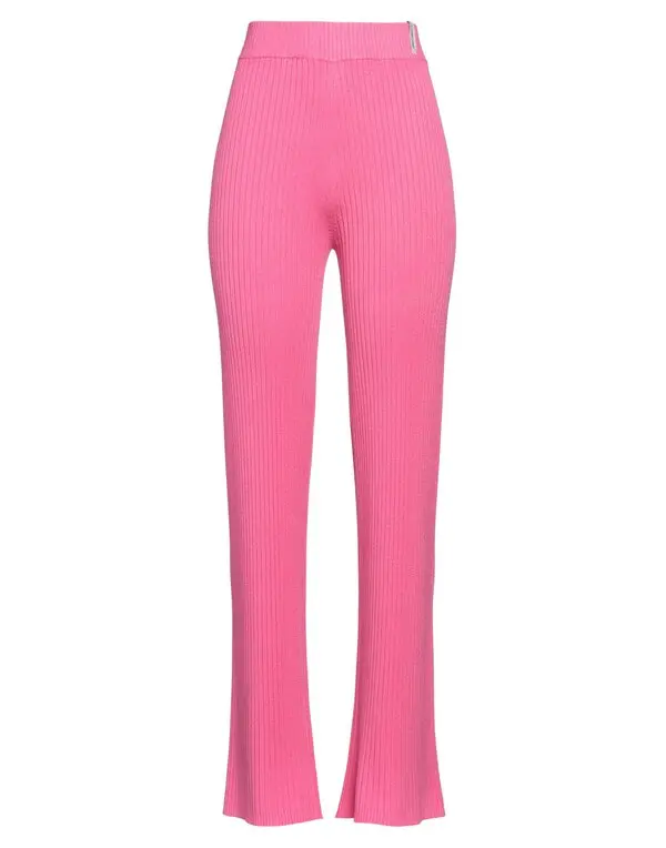 HINNOMINATE Flared Ribbed Knit Pants - Fuchsia