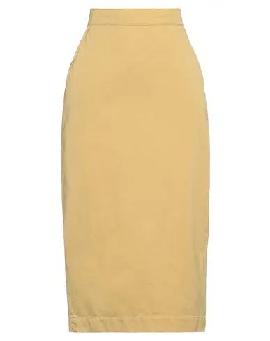 Max Mara Gabardine Pencil Midi Skirt - Yellow