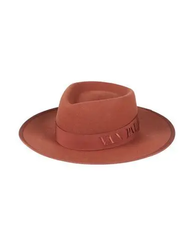 VAN PALMA Merino Wool Fedora - Brown