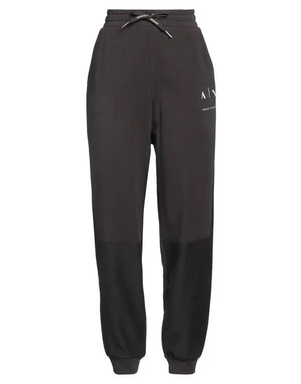 Armani Exchange Cotton Track Pants - Grey