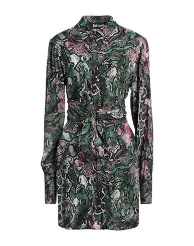 green emerald velvet dress Roberto Cavalli Black and Green Snake Charm Dress Size Medium main image 1
