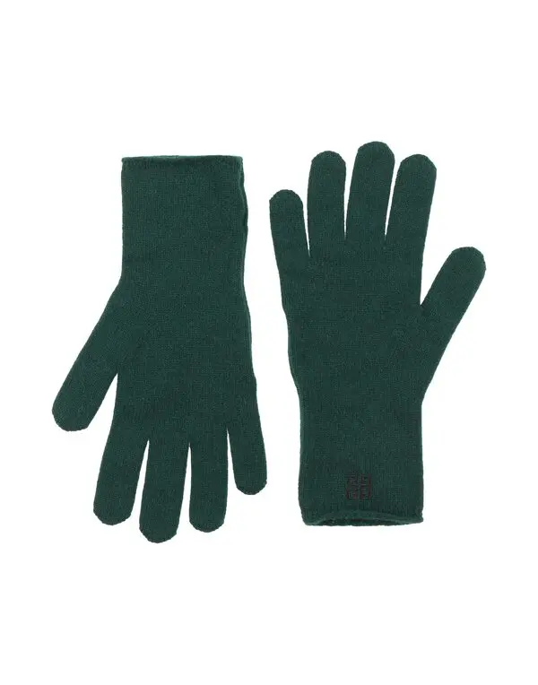 Givenchy Lightweight Wool Knit Gloves - Green