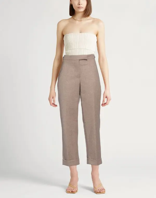 Thom Browne Virgin Wool Cropped Tailored Pants