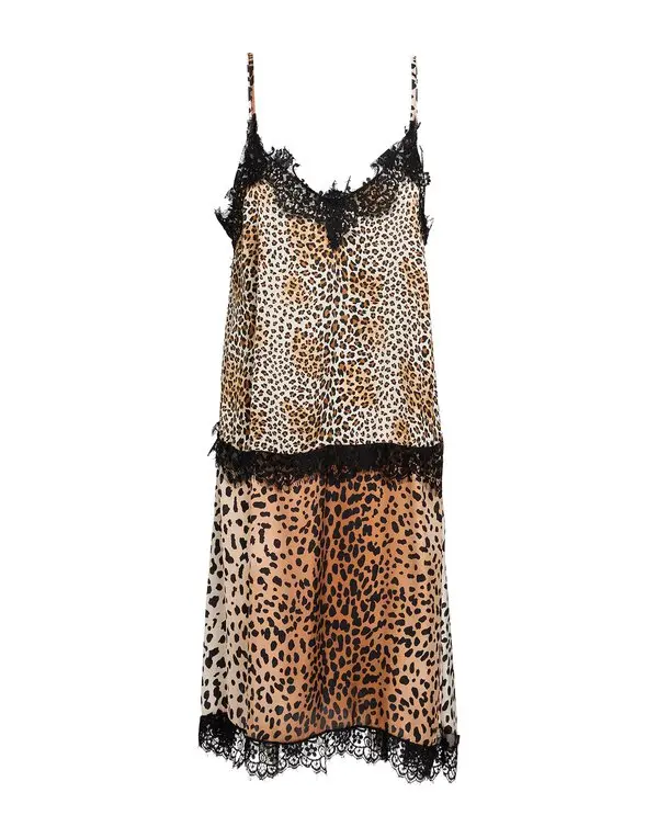 Liu Jo Leopard Print Midi Slip Dress