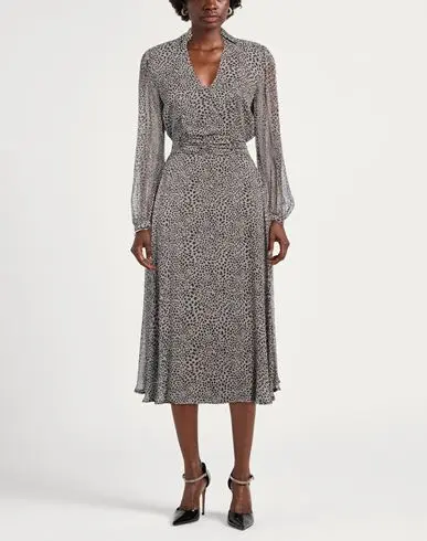 Liu Jo Leopard-print Midi Dress - Brown