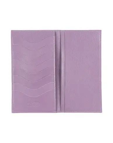 Il Bisonte Document Holder Tan Cowhide - Purple