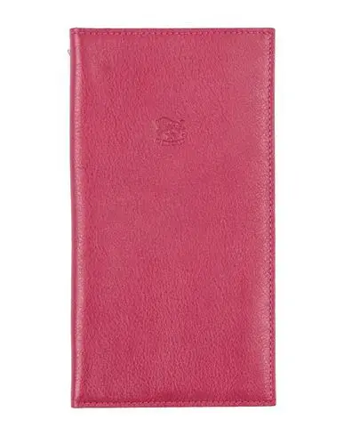 Il Bisonte Document Holder Tan Cowhide - Red