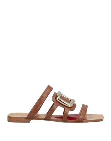 ROGER VIVIER Leather Sandals - Brown