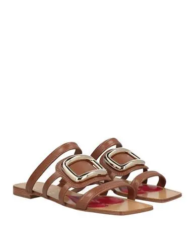 ROGER VIVIER Leather Sandals - Brown