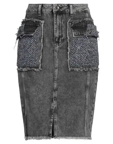 Liu Jo Denim Tweed Pencil Skirt