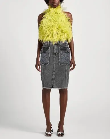 Liu Jo Denim Tweed Pencil Skirt