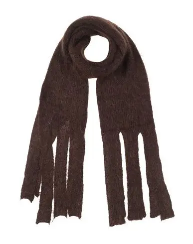Alpha Studio Scarf Charcoal Wool, Polyamide - Brown