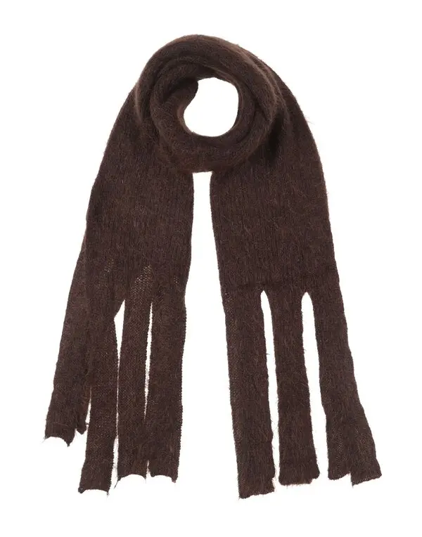 Alpha Studio Scarf Charcoal Wool, Polyamide - Brown