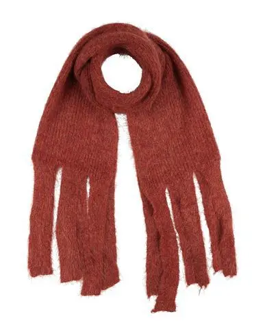 Alpha Studio Scarf Charcoal Wool, Polyamide - Red