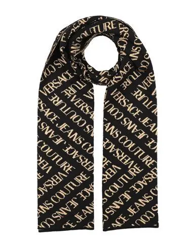 Versace Scarf Wool, Acrylic, Viscose, Polyamide, Metallic Fiber - Black