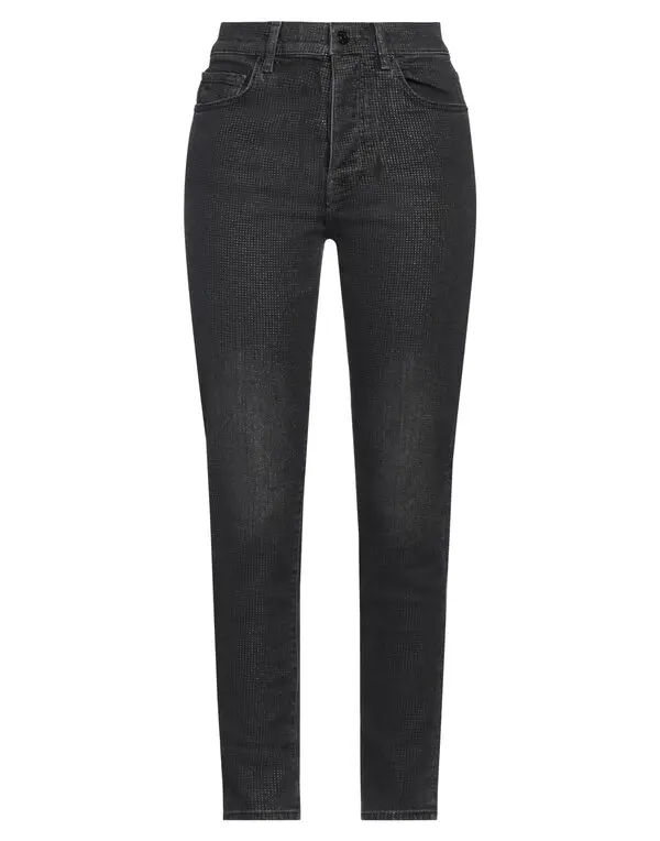 Armani Exchange Tapered Jeans With Brand Logo - Black