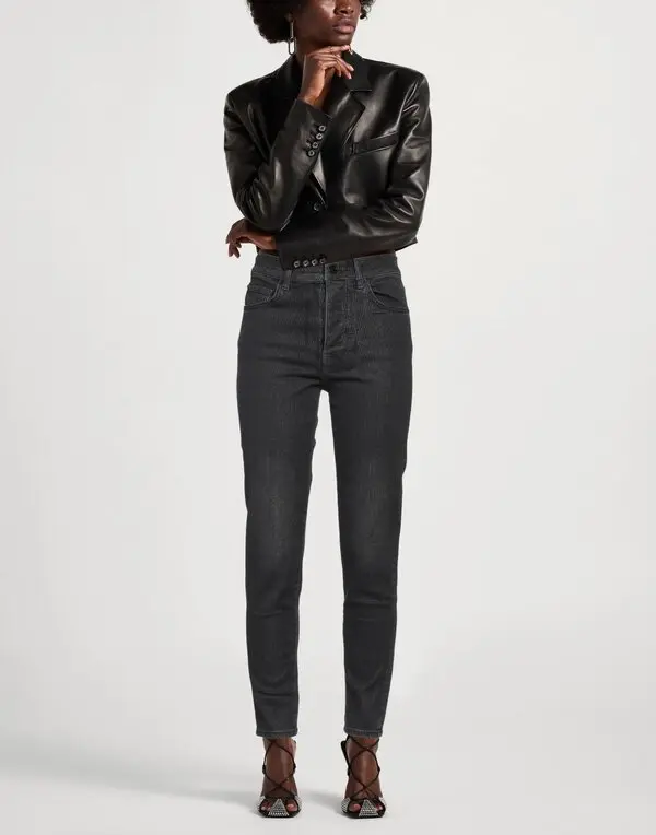 Armani Exchange Tapered Jeans With Brand Logo - Black