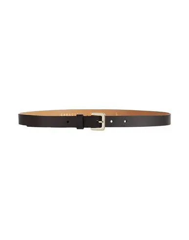 CARACTÈRE Leather Skinny Belt - Brown