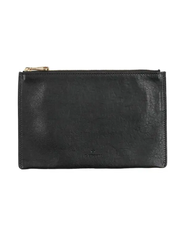 Il Bisonte Leather Pouch - Black