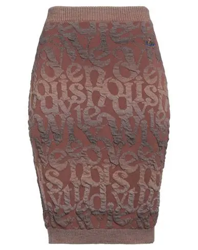 VIVIENNE WESTWOOD Knitted Midi Skirt - Brown
