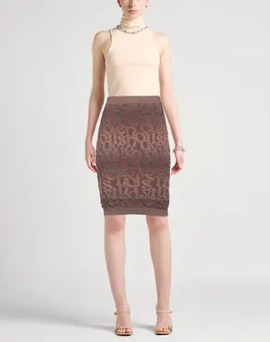 VIVIENNE WESTWOOD Knitted Midi Skirt - Brown