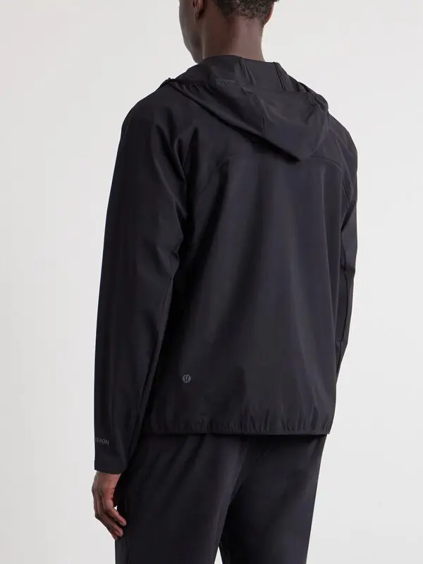 Lululemon Pace Breaker Recycled-nylon And Lycra®-blend Hooded Jacket - Black