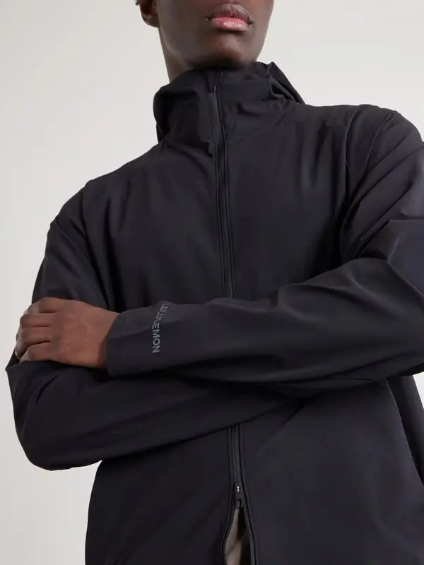 Lululemon Pace Breaker Recycled-nylon And Lycra®-blend Hooded Jacket - Black