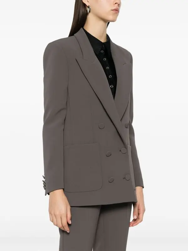 DRHOPE Double-breasted Blazer - Grey