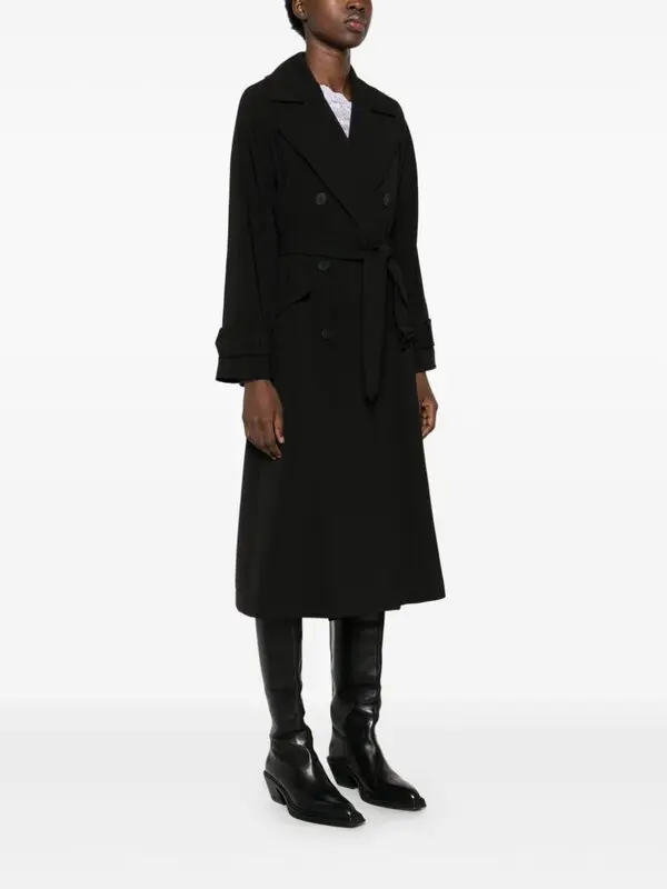 DRHOPE Belted Trench Coat