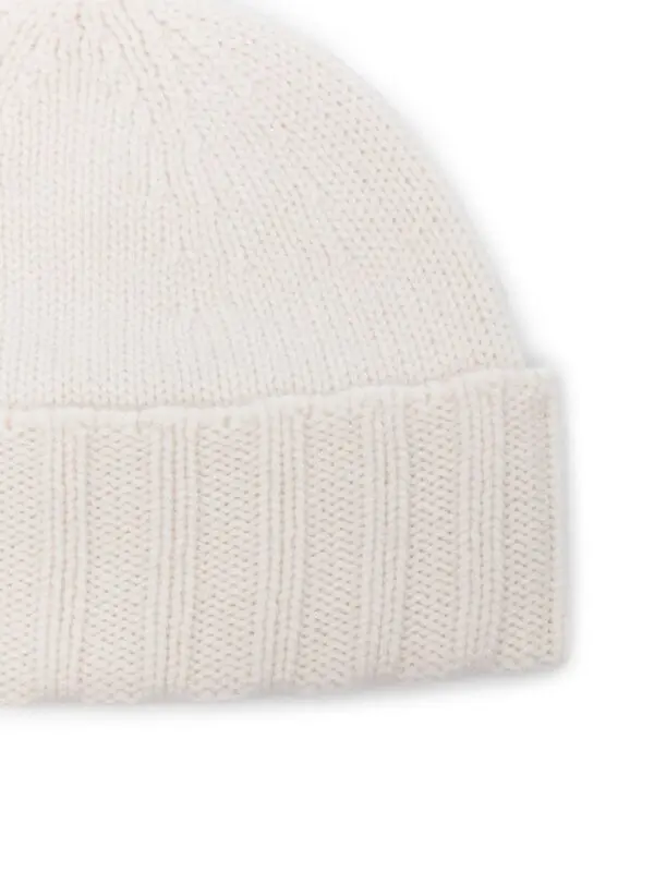 DRUMOHR Cashmere Beanie - White