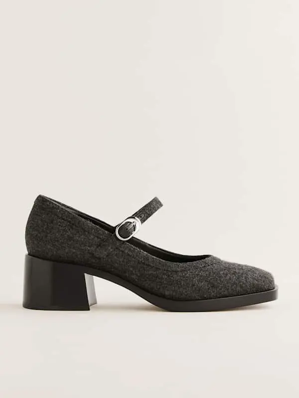 REFORMATION Nora Pump With Adjustable Strap And Block Heel