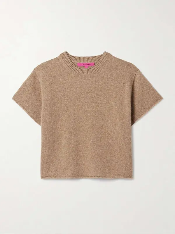 THE ELDER STATESMAN Cashmere Sweater - Camel