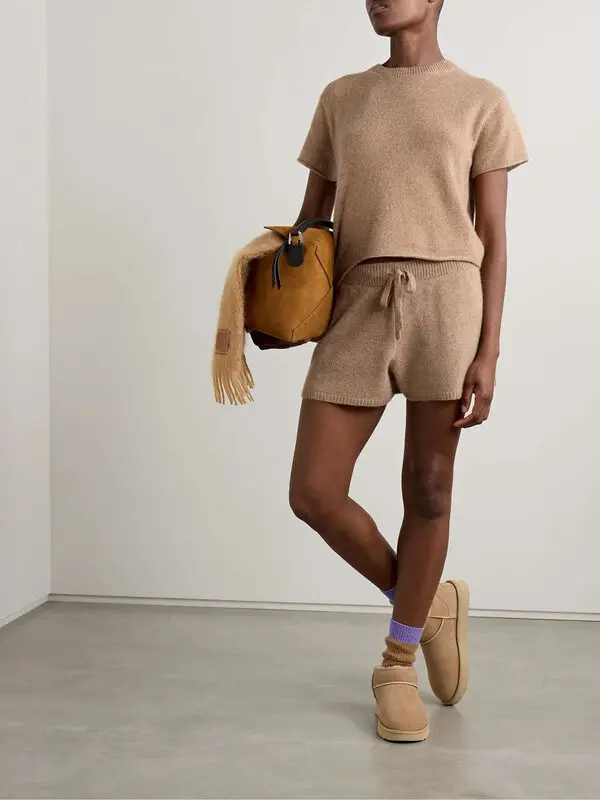 THE ELDER STATESMAN Cashmere Sweater - Camel